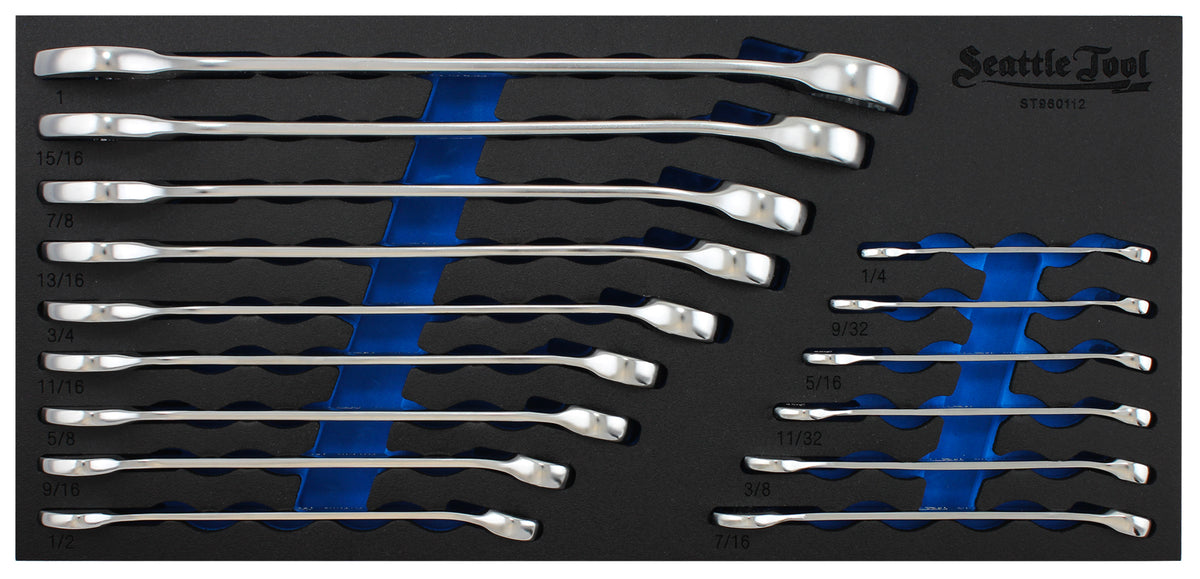 Combination Wrench Set - 15 Pieces SAE – Seattle Tool